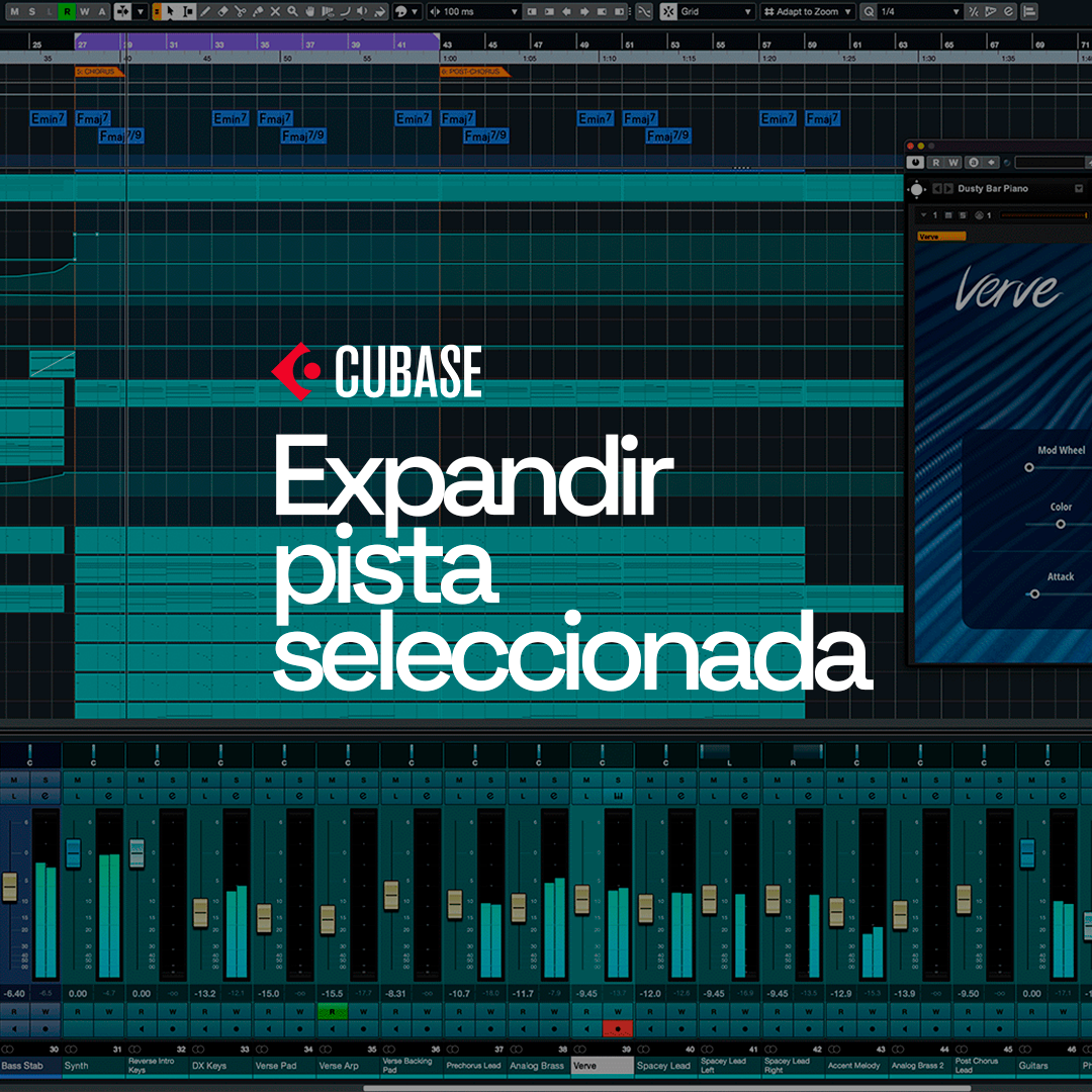 SONTIPS: Cubase - Expandir pista seleccionada - Sontic