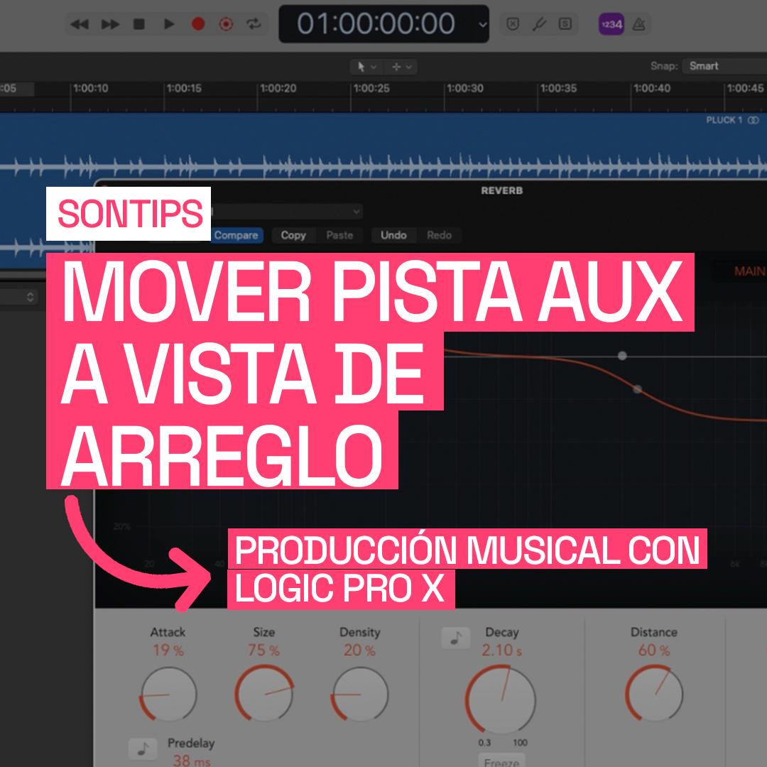 SONTIPS: Logic Pro X - Mover pista AUX a vista de arreglo - Sontic